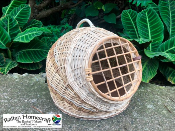 Rattan Cane Cat Baskets 45cm - Rattan HomeCraft